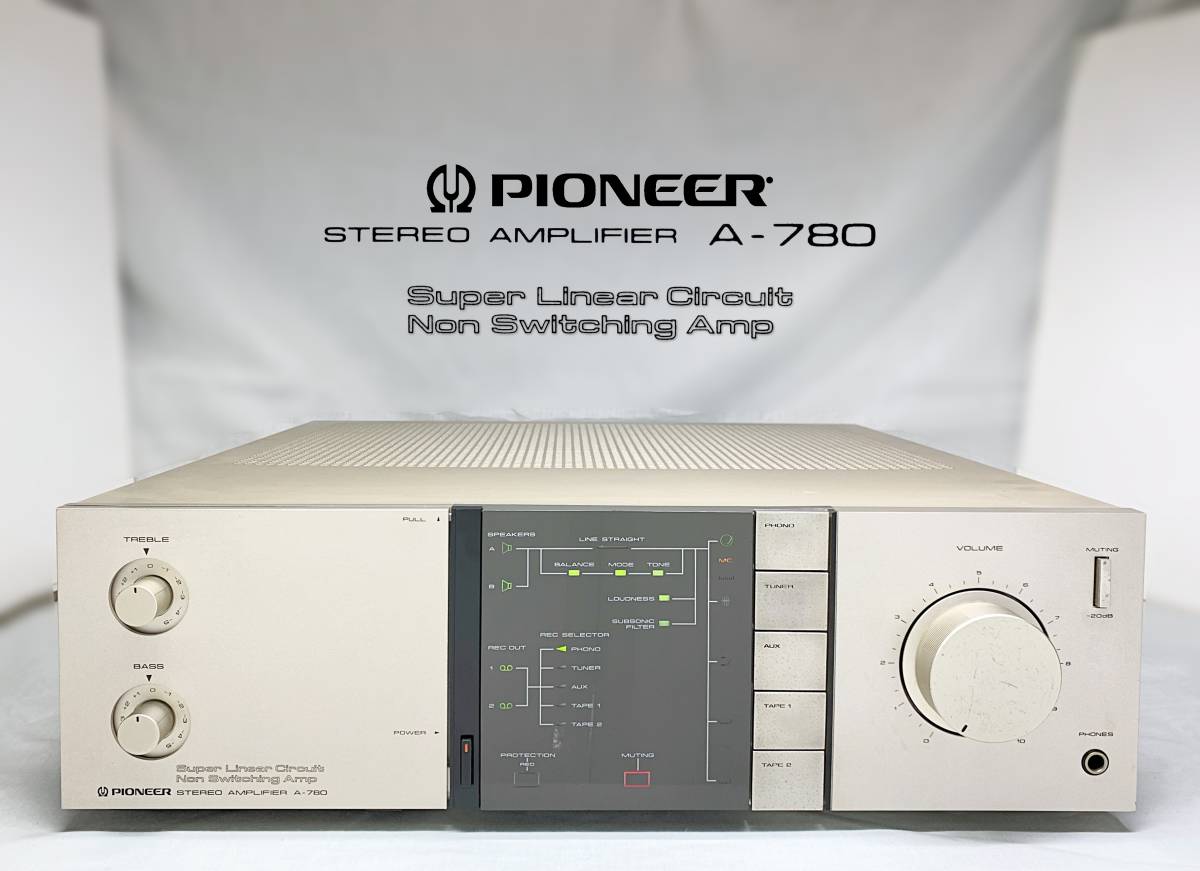 PIONEER A-780 プリメインアンプ メンテ済動作品 当時74,800円 国産ヴィンテージ機器 パイオニア ☆の落札情報詳細 ...