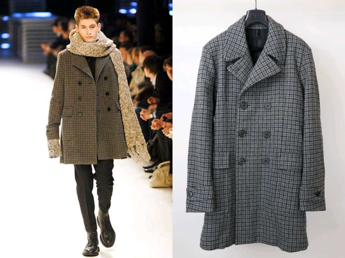 正規品 07aw Dior homme チェック柄 ウールコート グレー 48 エディスリマン ラストコレクションの落札情報詳細 - Yahoo!オークション落札価格検索 オークフリー