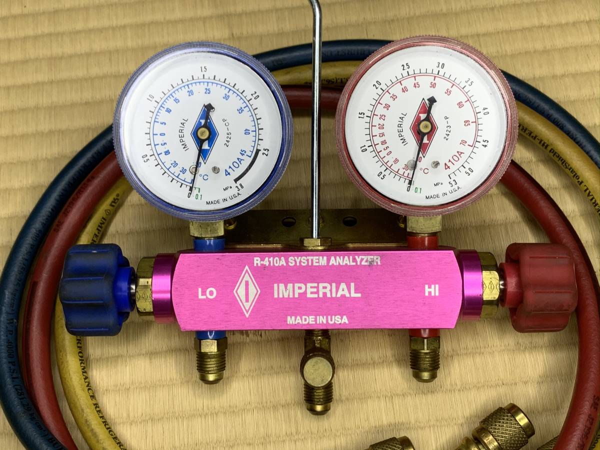 インペリアル ゲージマニホールド R-410A システムアナライザー IMPERIAL SYSTEM ANALYZER R32もOKの落札情報 ...