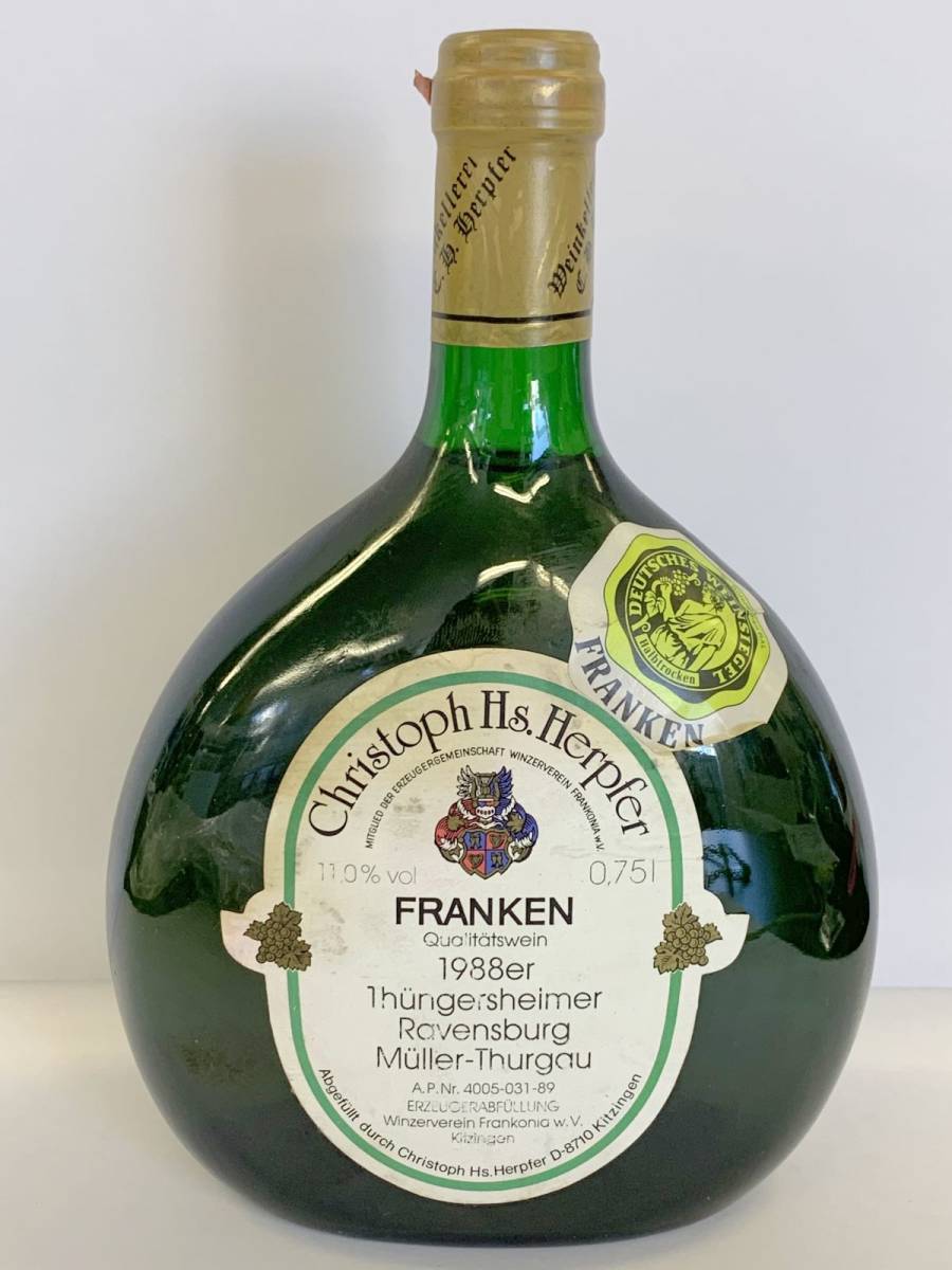 Z111-I13-3316 FRANKEN フランケン Christoph HS.Herpfer フランケンワイン 750ml 11% 未開栓⑥の落札情報詳細 - Yahoo!オークション落札 ...