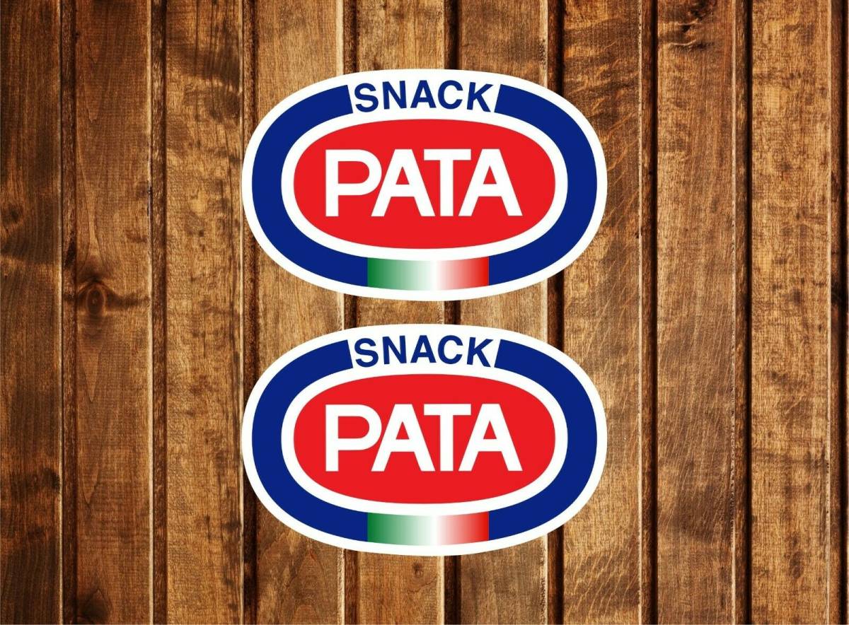 【新品】【送料無料】 PATA SNACK Decal Sticker ヘルメット ステッカー シール デカール 5x 3.2cm 2枚セット ...