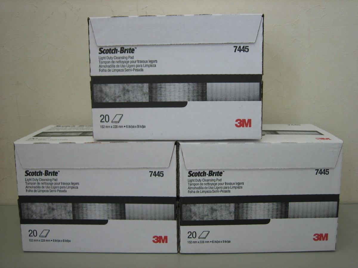 【新品】BIK3236)3M/スコッチブライト/NO.7445/ハンディパッド/細め（白）/仕上げ用/20枚入/3箱セット/業務用 清掃用品/ポリッシャー/お掃除の落札情報詳細 - Yahoo ...
