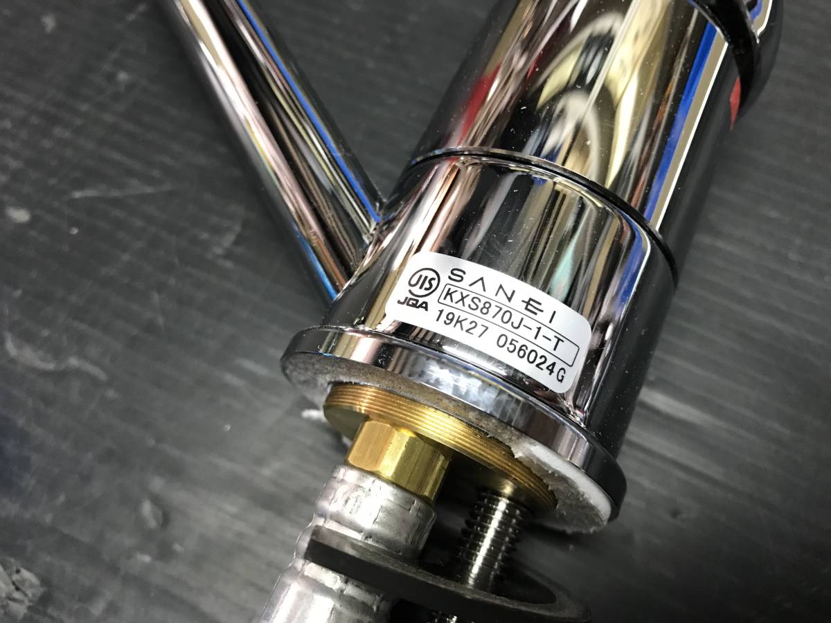 SANEI 三栄水栓 シングルワンホール混合栓 シングルレバー KXS870J-1-T 2個セットの落札情報詳細 - Yahoo!オークション落札価格検索 オークフリー