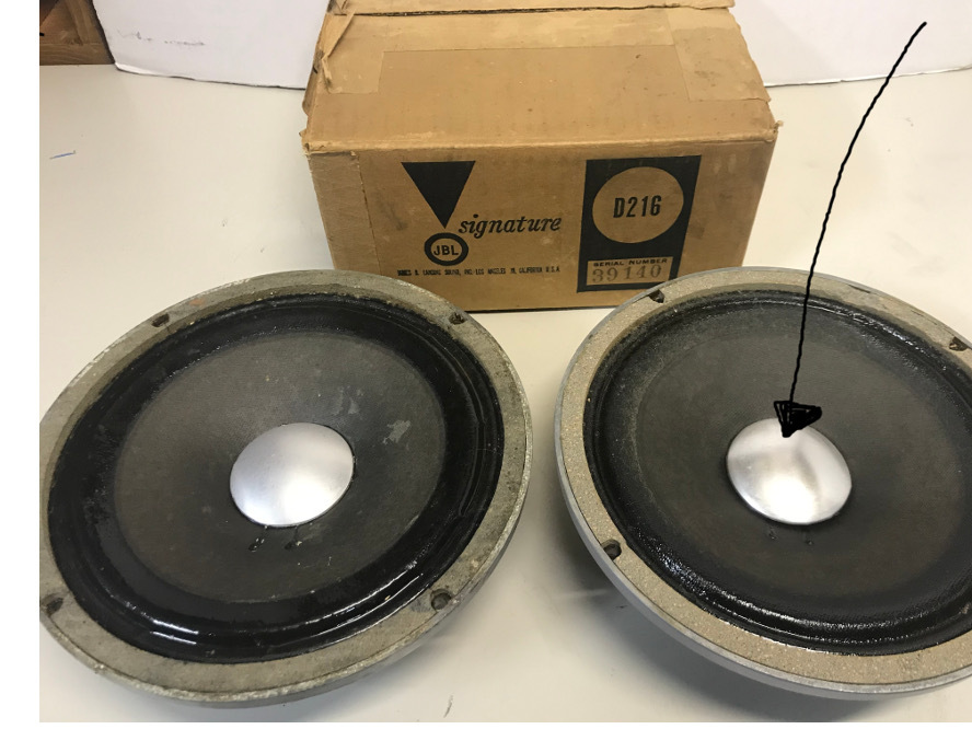 JBL D216 16Ω 2本（1本はNG) の落札情報詳細| ヤフオク落札価格情報 オークフリー