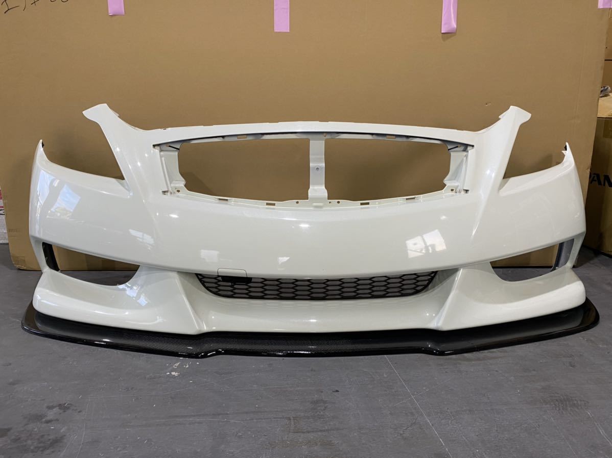 NISSAN SKYLINE CKV36 V36 フロントバンパー 社外品 カスタム クーペ フォグ付き US US仕様 フロントリップ カーボン ディフューザーの落札情報詳細 - Yahoo ...