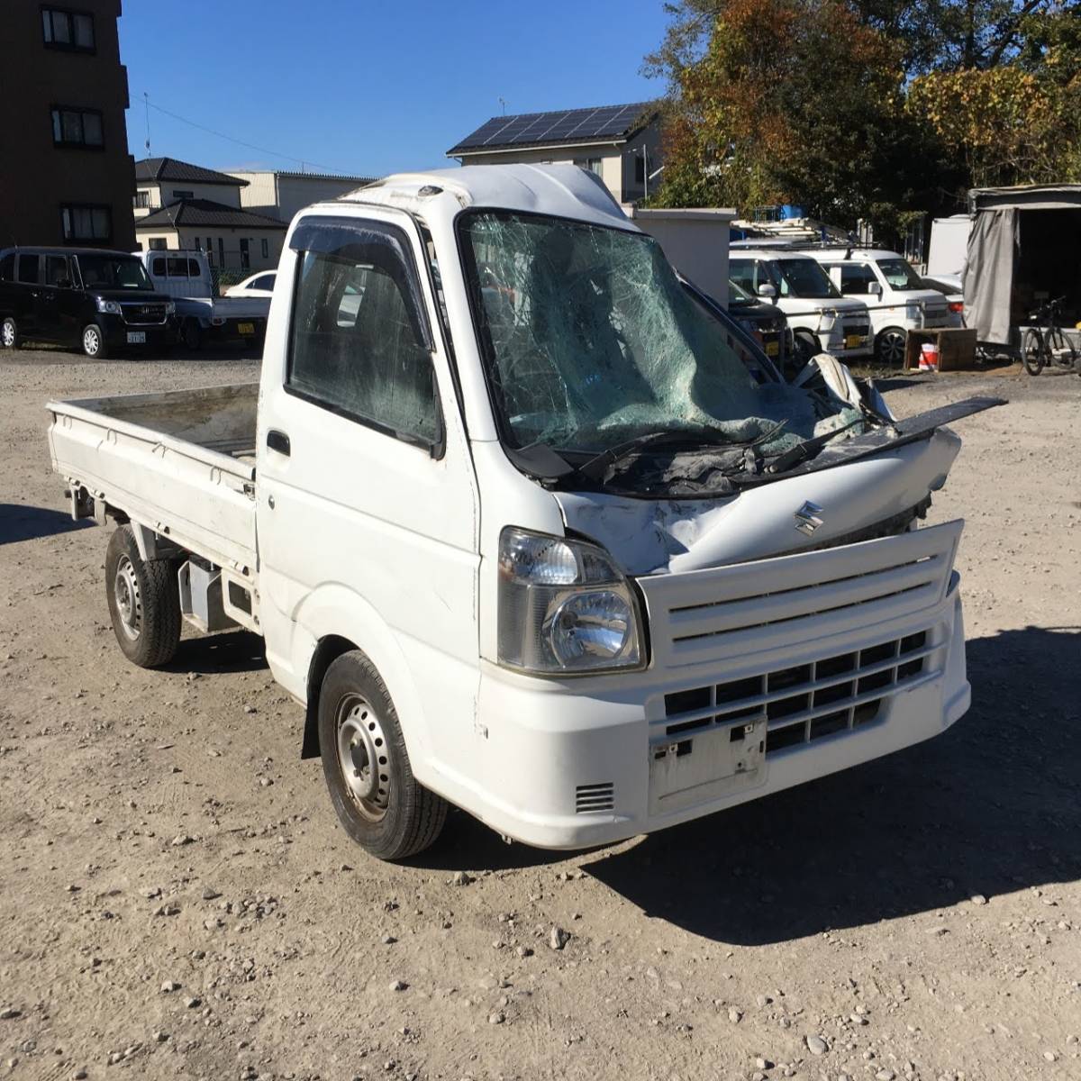 11-1 売切 茨城県 H26年 キャリィトラック 4WD KCエアコンパワステABS AT DA16T 事故現状車 スクラム サンバー クリッパー キャリー DG16Tの落札情報詳細 ...
