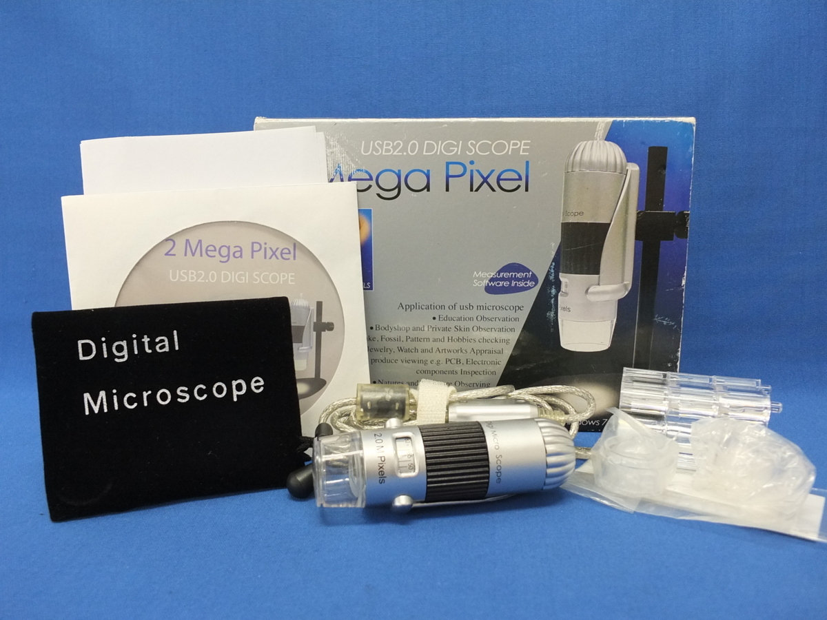 CHRONOS 2.0M Pixels USB2.0 Digi Micro Scope ソフトウェア付 デジタルマイクロスコープ 1600× ...