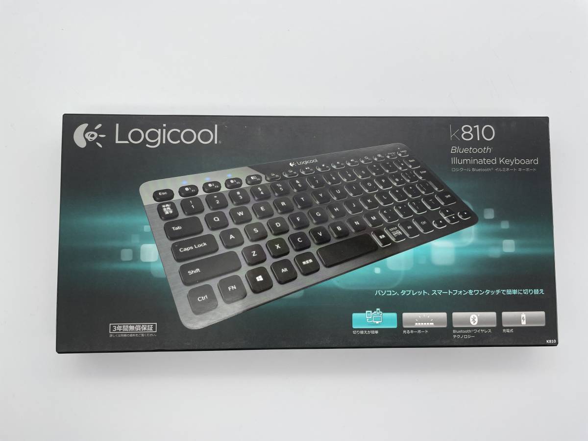 ロジクール Logicool Bluetooth イルミネートキーボード K810 バックライト付 3台切替の落札情報詳細 - ヤフオク落札価格検索 オークフリー