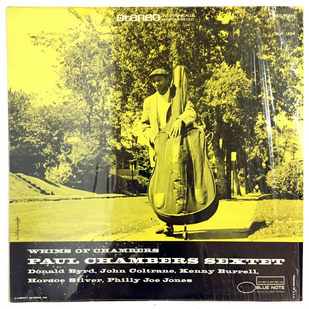 PAUL CHAMBERS SEXTET 「WHIMS OF CHAMBERS」 LP レコード BST 81534 青白 シュリンク ポール・チェンバース BLUE NOTE JAZZ ...