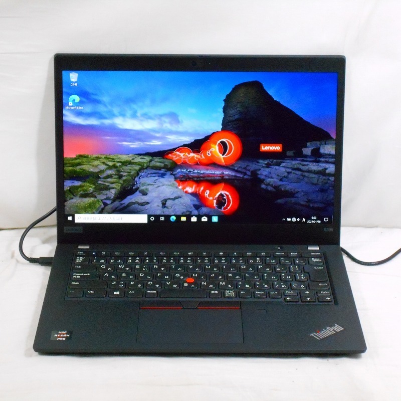 Lenovo ThinkPad X395/AMD Ryzen 5 PRO 3500U 2.1GHz/8GB/SSD256GB/13.3インチ ...