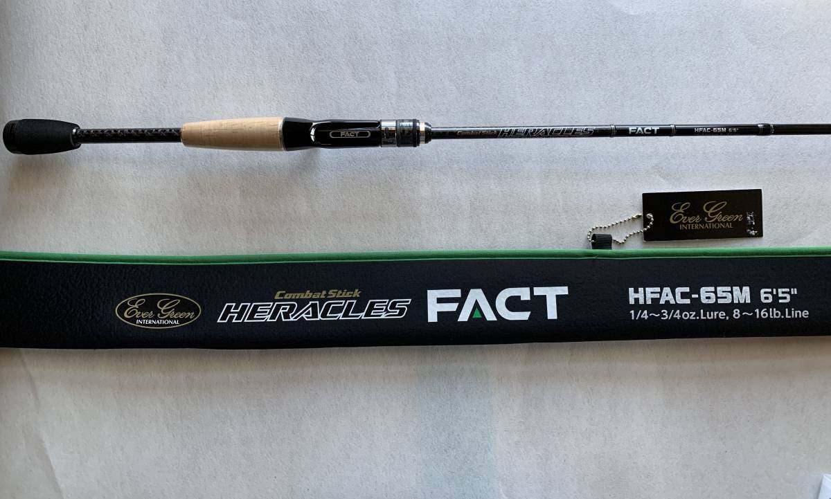 【新品】(S22) エバーグリーン【コンバットスティック・ヘラクレス・ファクト HFAC-65M カーボンベイトロッド】の落札情報詳細 - ヤフオク落札価格検索 オークフリー