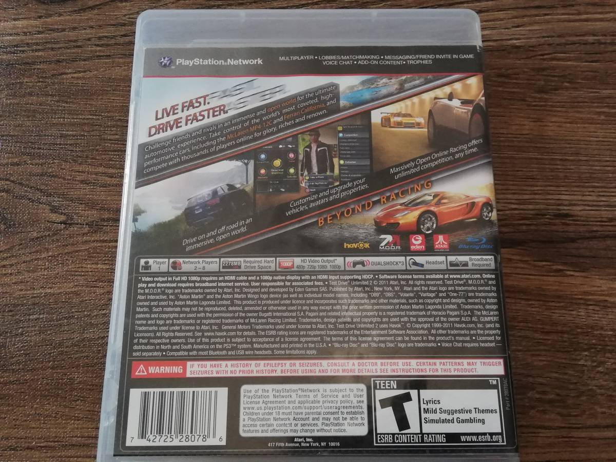 【即決＆同梱で送料100円】 テストドライブ アンリミテッド2（Test Drive Unlimited 2 / TDU2） / 輸入版 北米 ...