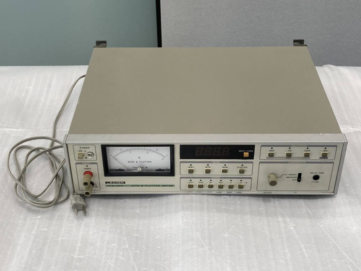 LEADER LFM-3616 WOW & Flutter Meter ジャンク品の落札情報詳細 - Yahoo!オークション落札価格検索 ...