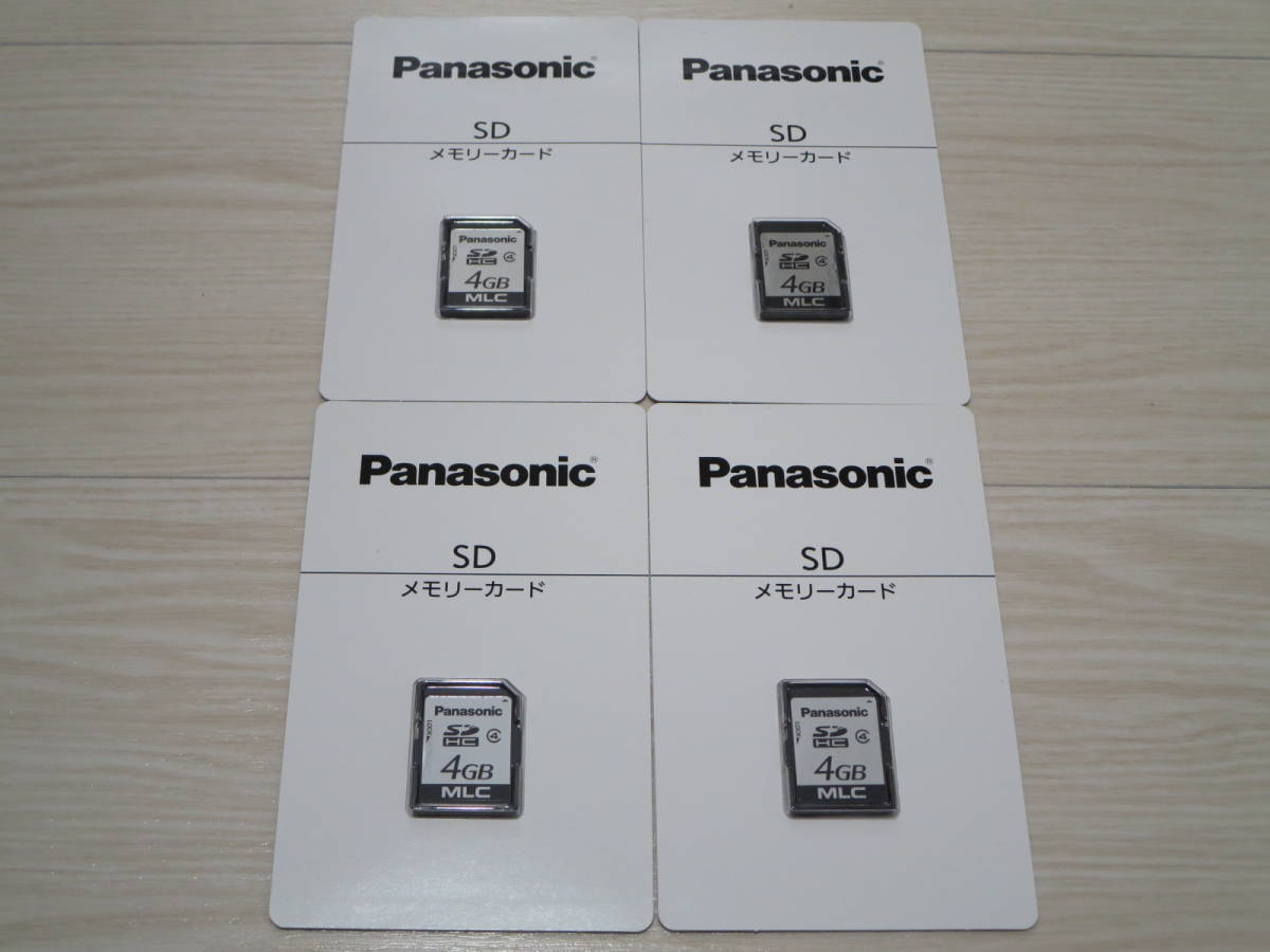 【新品】ロ RP-SDPC04SW0 日本製 産業用/業務用 高耐久 Panasonic SDメモリーカード【MLC SDHC】4GB × 4枚セット（計16GB） SDカードの落札情報詳細 ...