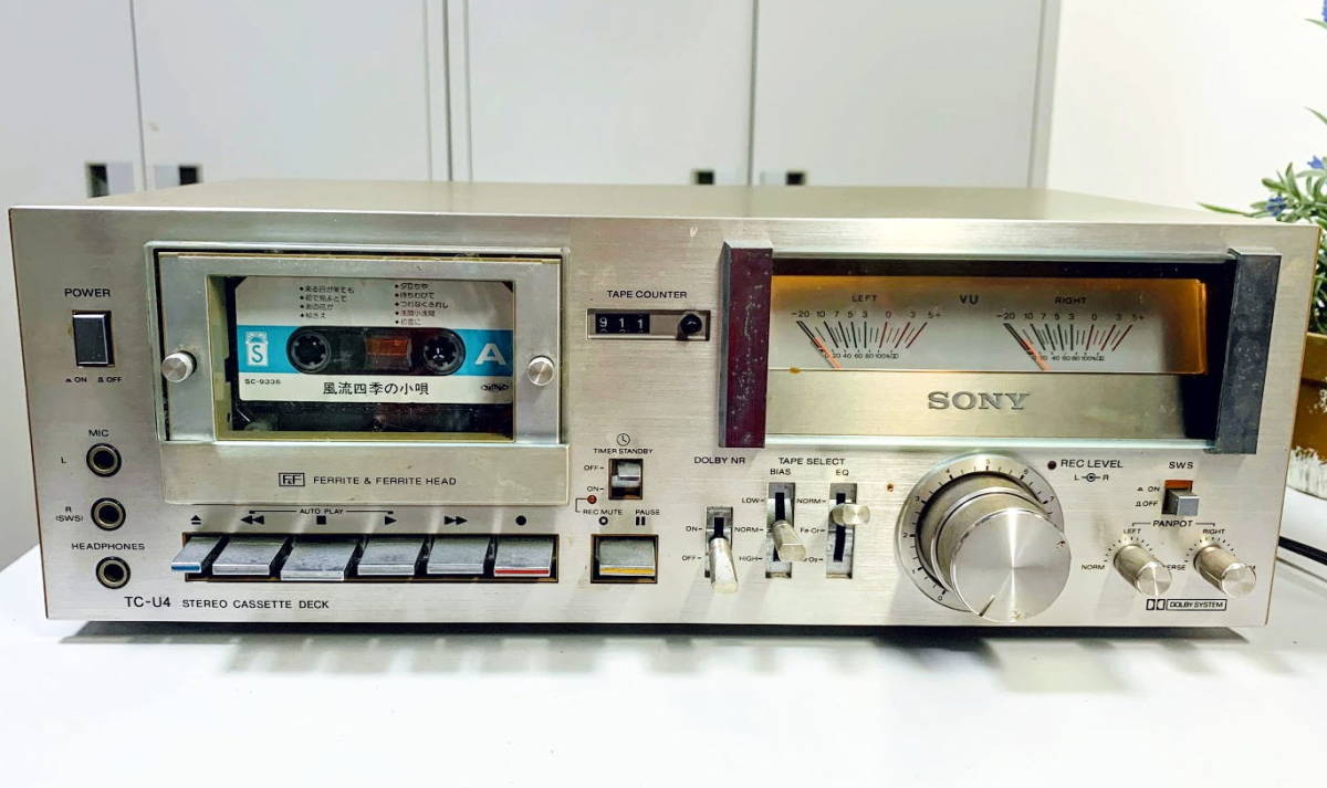 SONY/ソニー 録再リバース・ツインカセットデッキ TC-WR950 現状品