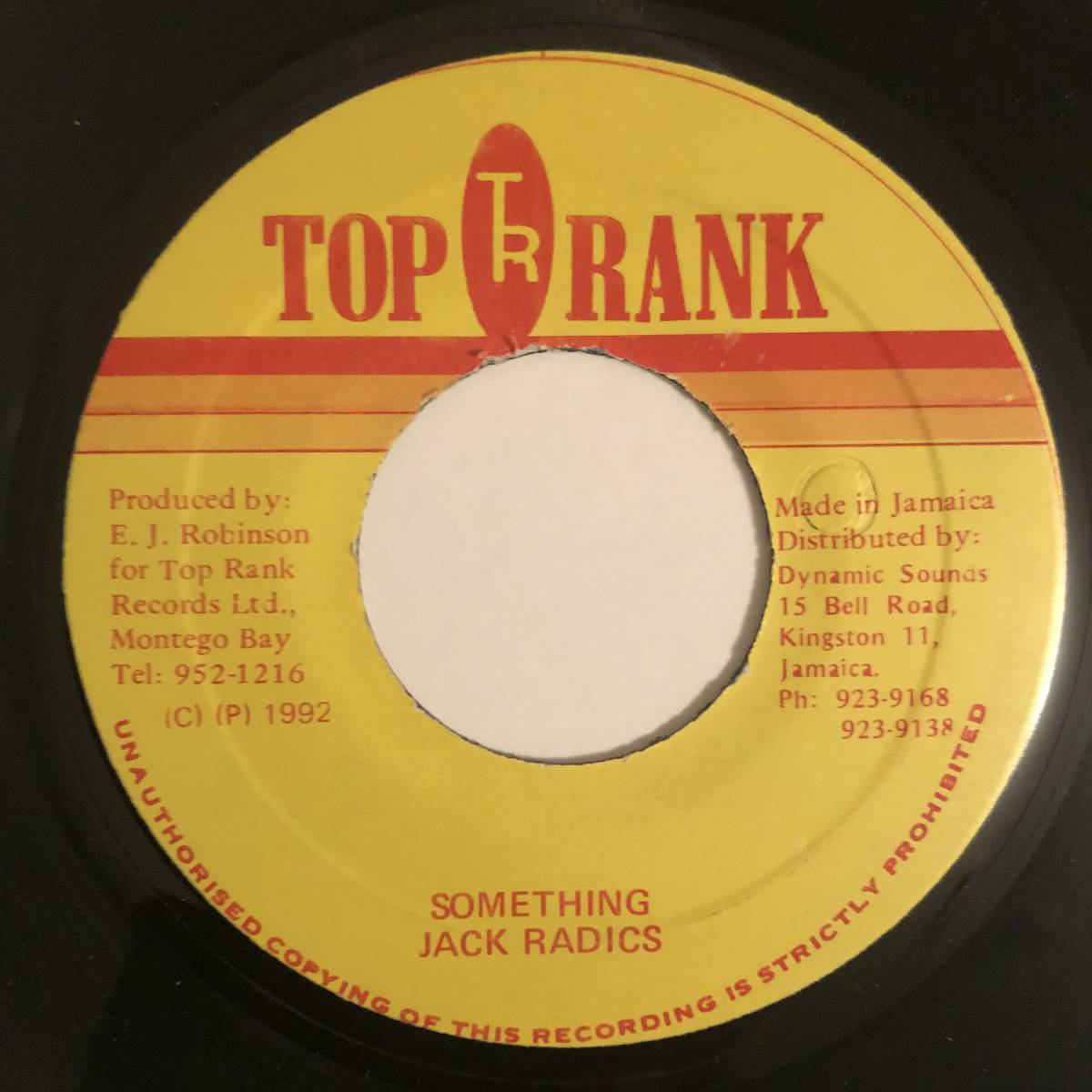 【やや傷や汚れあり】☆試聴 / JACK RADICS / SOMETHING /How Could I Leave Riddim/ Top ...