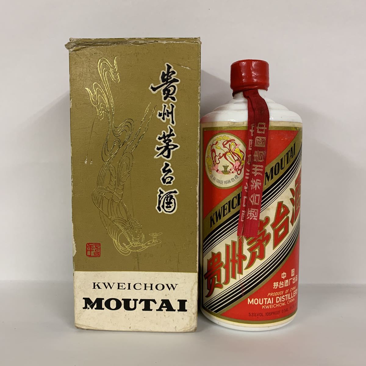 【未開栓】80年代貴州茅台酒 マオタイ酒 天女 MOUTAI KWEICHOW 中国酒 重さ約1010g 540ml 53％箱付き 白酒 古酒 の落札情報詳細 - Yahoo!オークション落札 ...