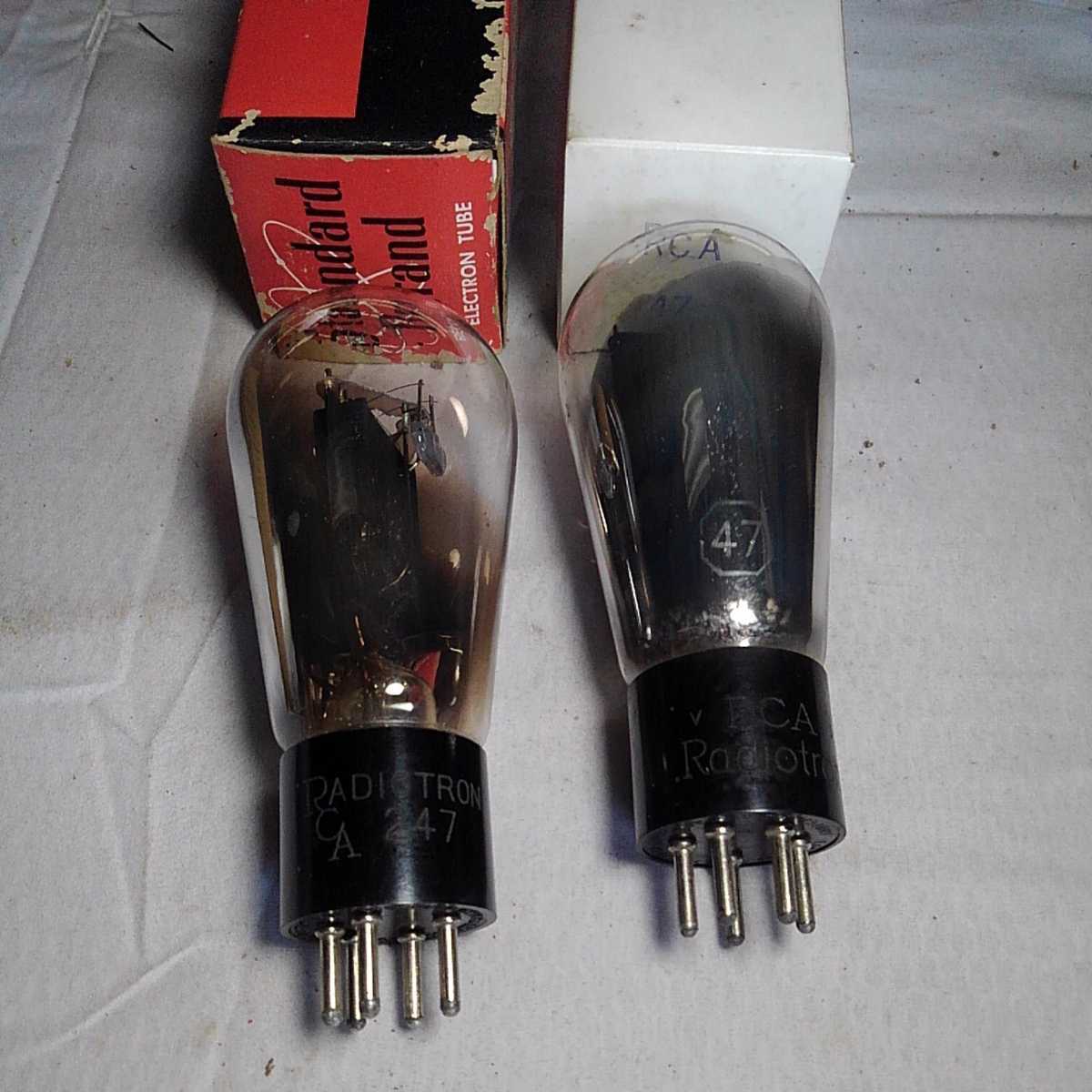 真空管 RCA 47&247 ★通電の落札情報詳細 - ヤフオク落札価格検索 オークフリー