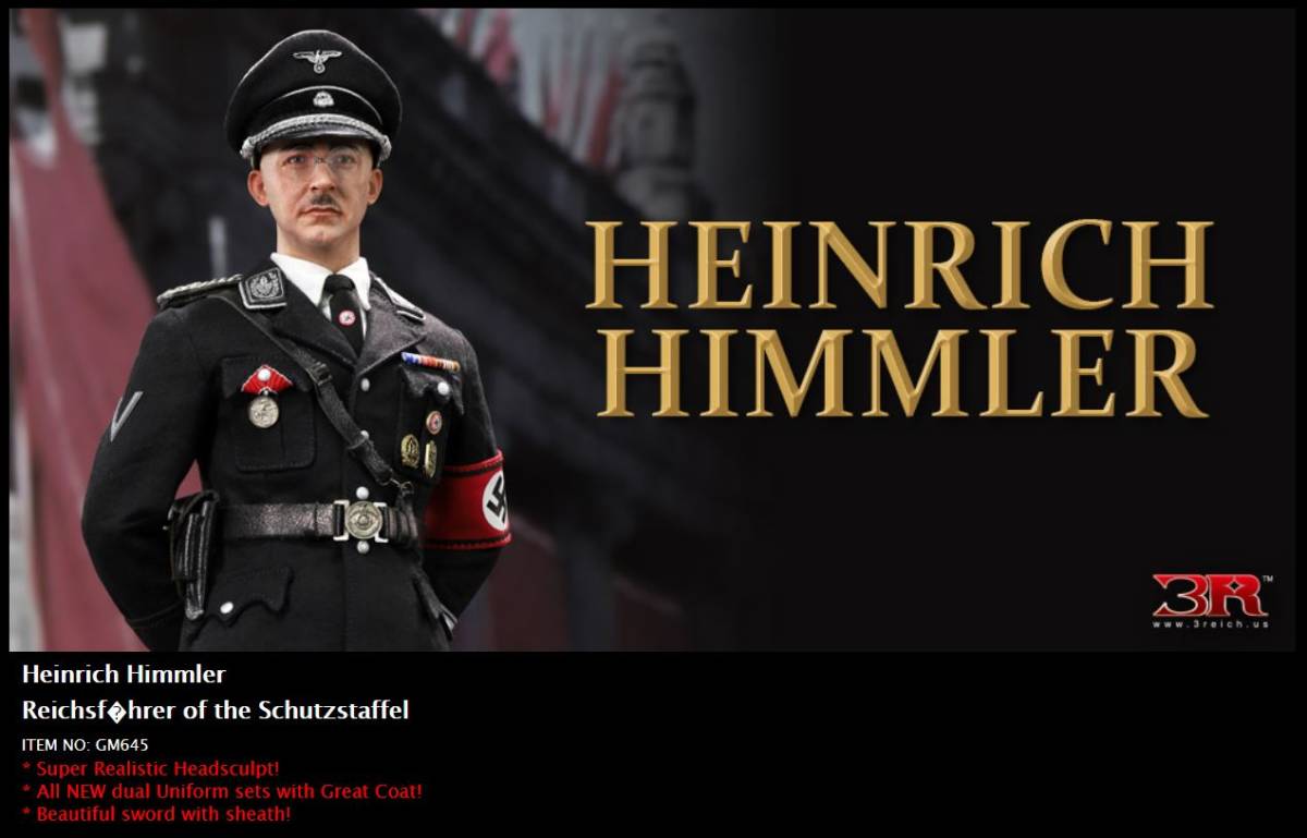 【未使用】未開封新品/3R/DID完売品GM645 Heinrich Himmler German WW2 ドイツ軍ナチ党SS長官ゲシュタポ ナチス親衛隊全国指導者 ハインリヒヒムラーの落札 ...