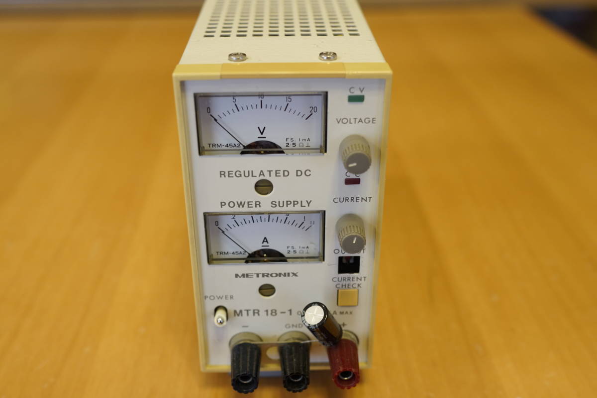 【中古】Metronix/メトロニクス 直流安定化電源 ★MODEL 526/0～18V,0～2A★ RT94S の落札情報詳細| ヤフオク ...