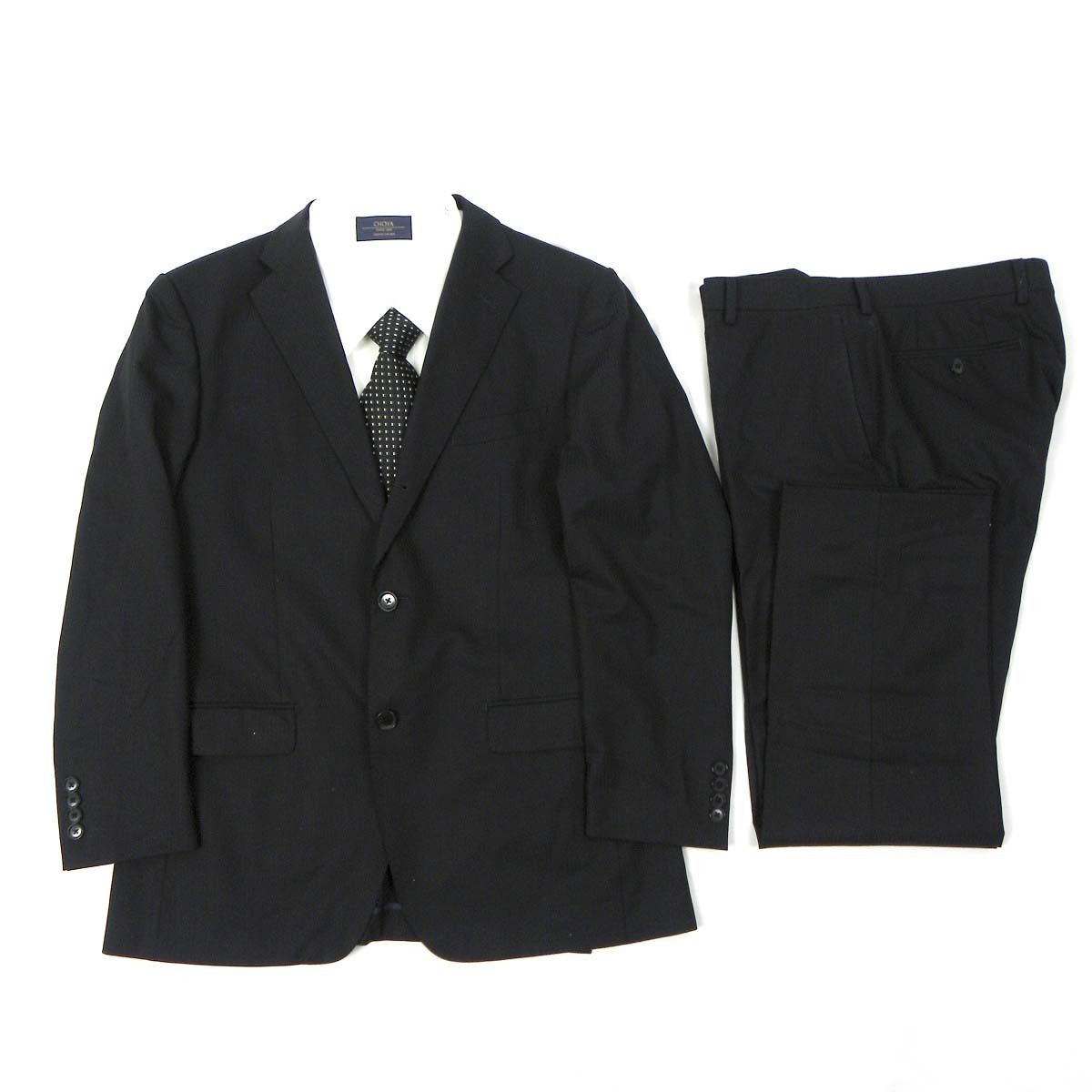 【やや傷や汚れあり （詳細）】上質 ジュンコシマダ JUNKO SHIMADA タスマニアブレンド シャドーストライプスーツ 段返り3B 台場 ...