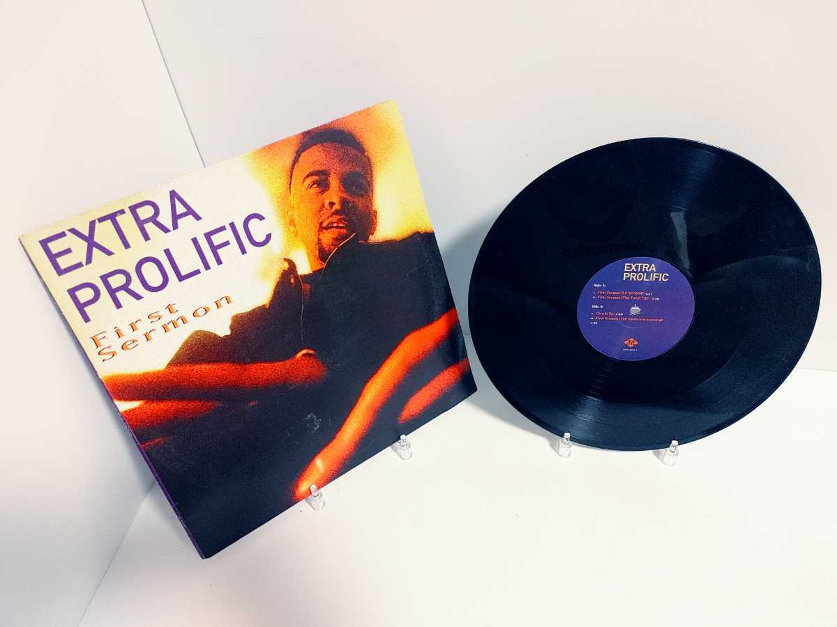 【やや傷や汚れあり】【12インチレコード】1994年/EXTRA PROLIFIC/FIRST SERMON/GIVE IT UP/90'S ...