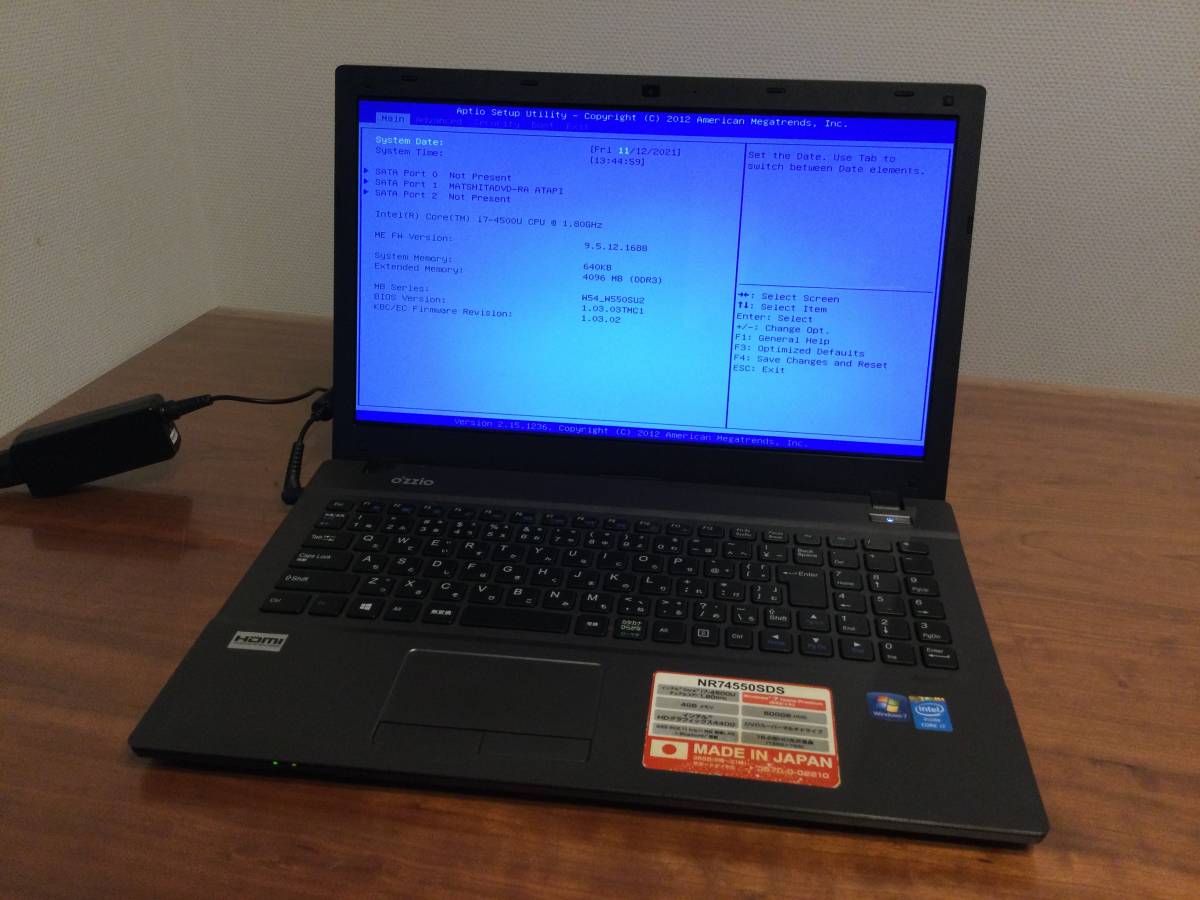 ☆NOTEBOOK COMPUTER（Style Note）製ノートパソコン「MODEL W76C」難有り品☆ の落札情報詳細| ヤフオク落札 ...