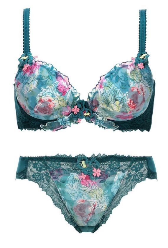 【未使用】☆即決！E75＋L！新品！トリンプ プレミアム レッドレーベル0070 ブラジャー E75＋レギュラーショーツ L セット/ グリーン系の落札情報詳細 - ヤフオク落札価格検索 オークフリー