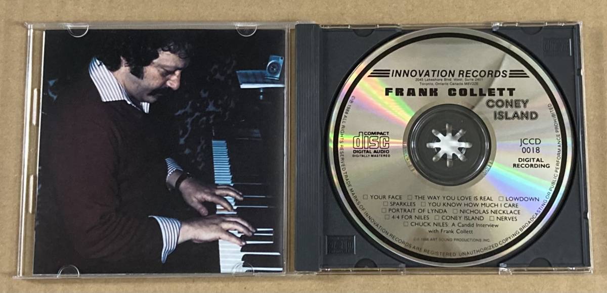 【目立った傷や汚れなし】【CD】FRANK COLLETT／CONEY ISLAND《オリジナル盤》《輸入盤》フランク コレット《1986年 ...