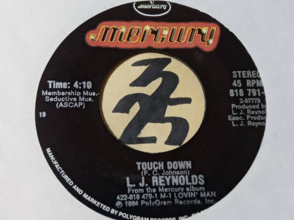 【未使用に近い】試聴 新品同様 L.J. REYNOLDS TOUCH DOWN / DON’T WORRY 1984ブギー/モダン・ソウル ...