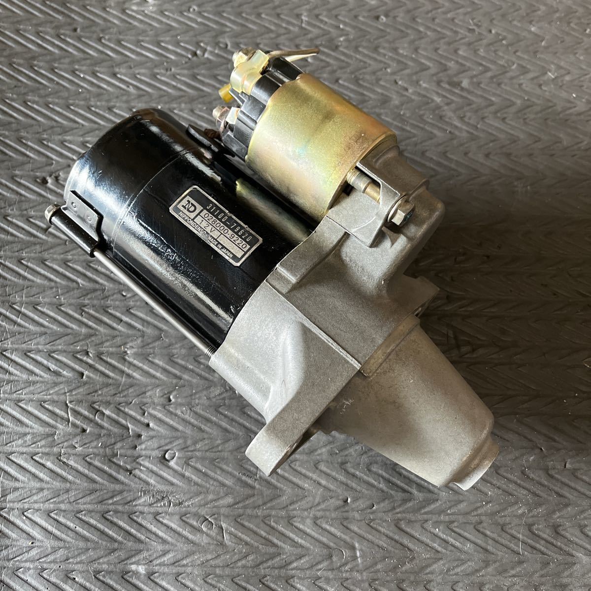 【傷や汚れあり】スターター セルモーター リビルト品 スズキ31100-79620 デンソー028000-9220 ST41キャリィ エブリィ ...