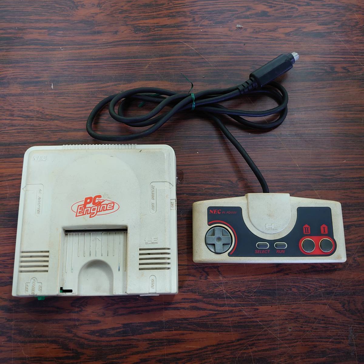 【やや傷や汚れあり】NEC PC Engine Console System PI-TG001 controller working NEC ...