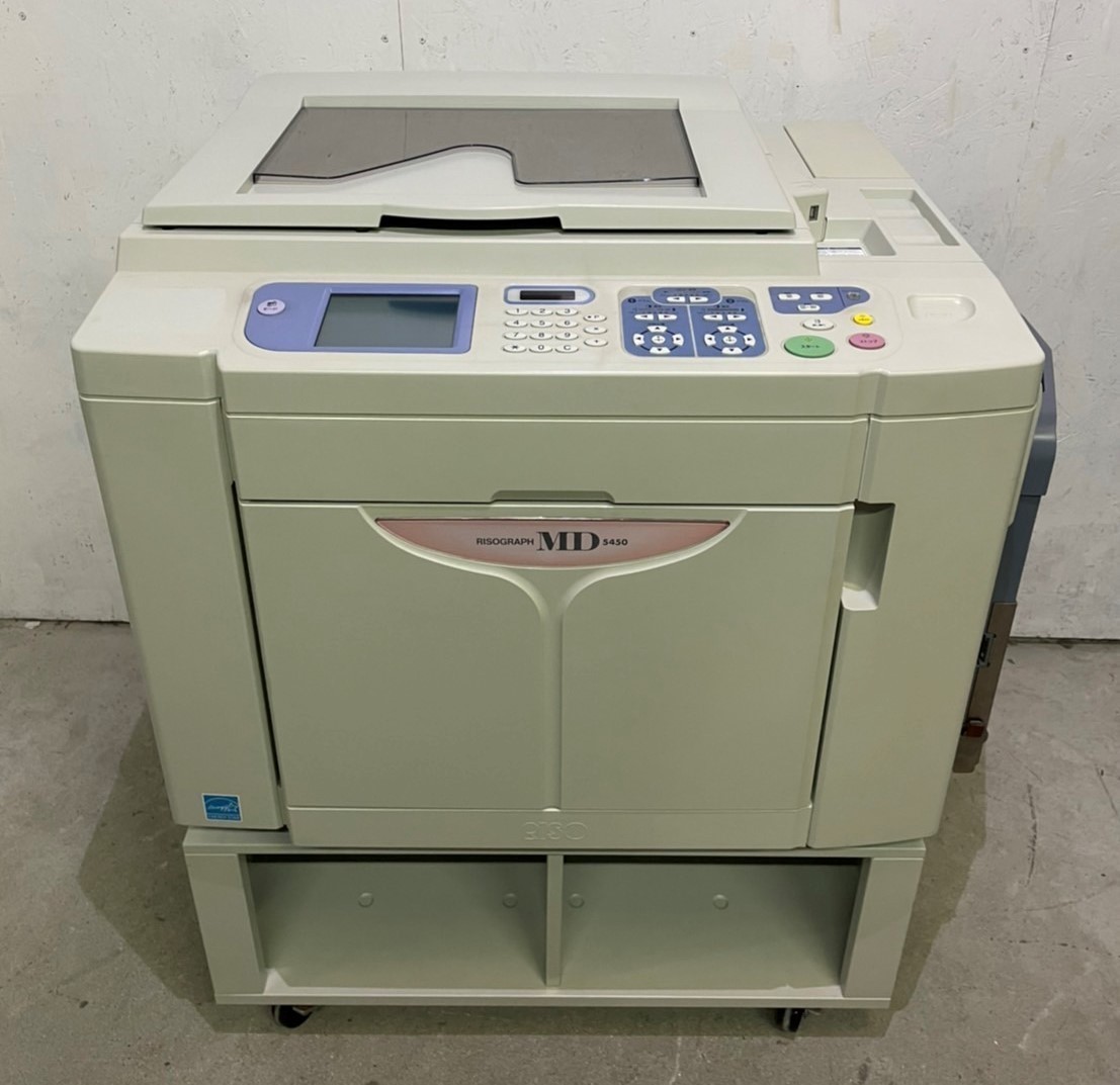 【やや傷や汚れあり】【東大阪発】RISO B4版対応 自動2色デジタル印刷機 リソグラフ MD5450 /2色プリント 圧倒的なプリントスピードの落札情報詳細 - ヤフオク落札価格検索 オークフリー