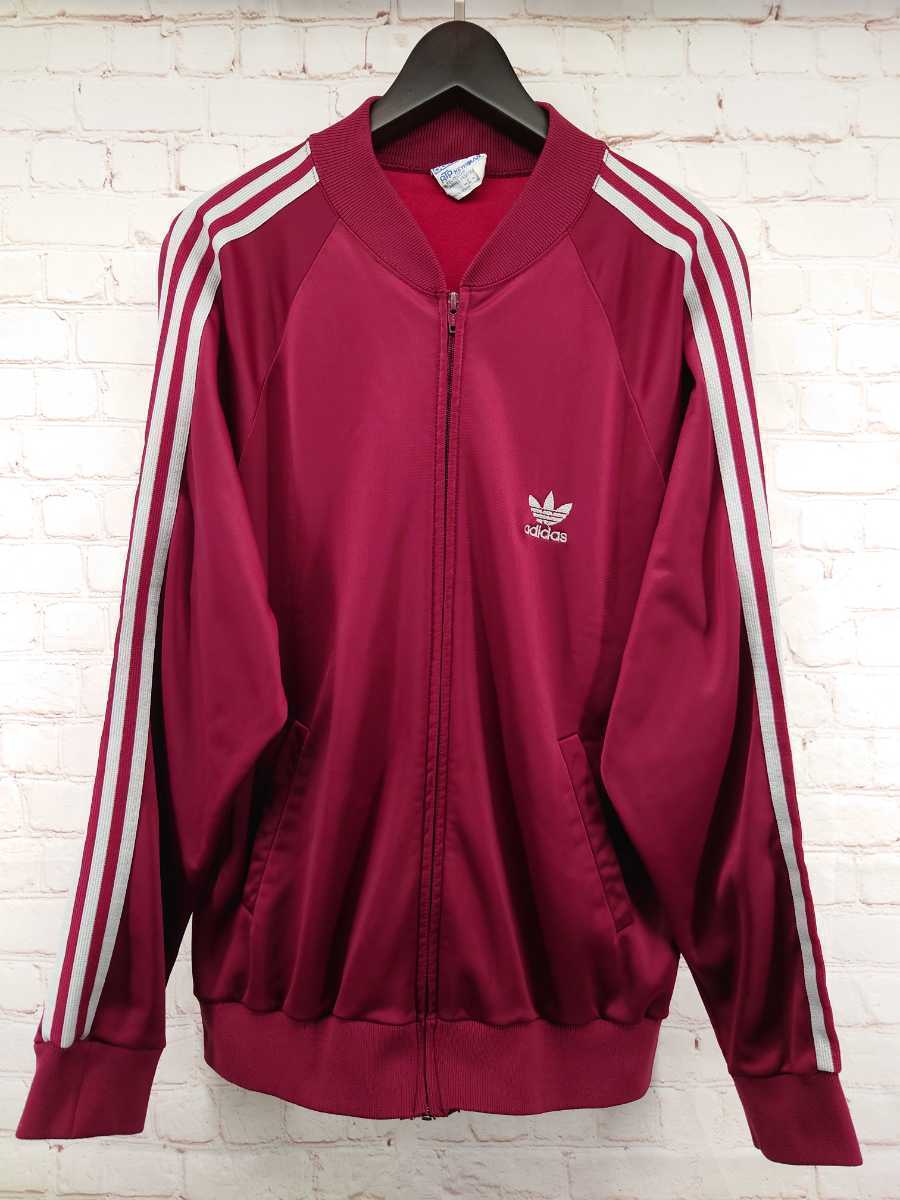 【やや傷や汚れあり】80s adidas アディダス ATP ジャージ L バーガンディ ワインレッド ビンテージ USA製 ジャケット ヴィンテージ トラックスーツ KEYROLANの落札 ...