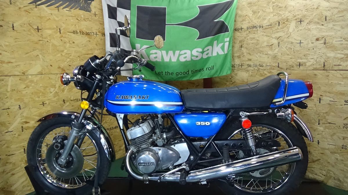 【傷や汚れあり】タイムセール!! KAWASAKI 350SS S2 1973年 昭和48年 旧車 希少 カワサキ SS MACH トリプル ...