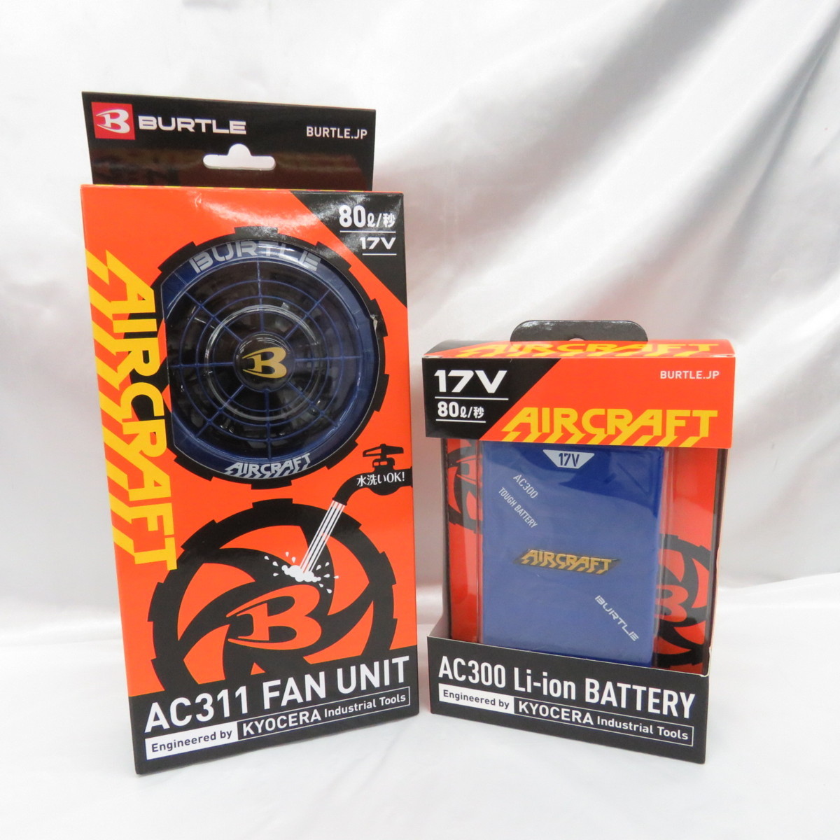 【未使用】【未使用品】BURTLE バートル エアークラフト ファンユニット AC311 オーシャンブルー+AC300 リチウムイオンバッテリー セット 11002655の落札情報詳細 ...