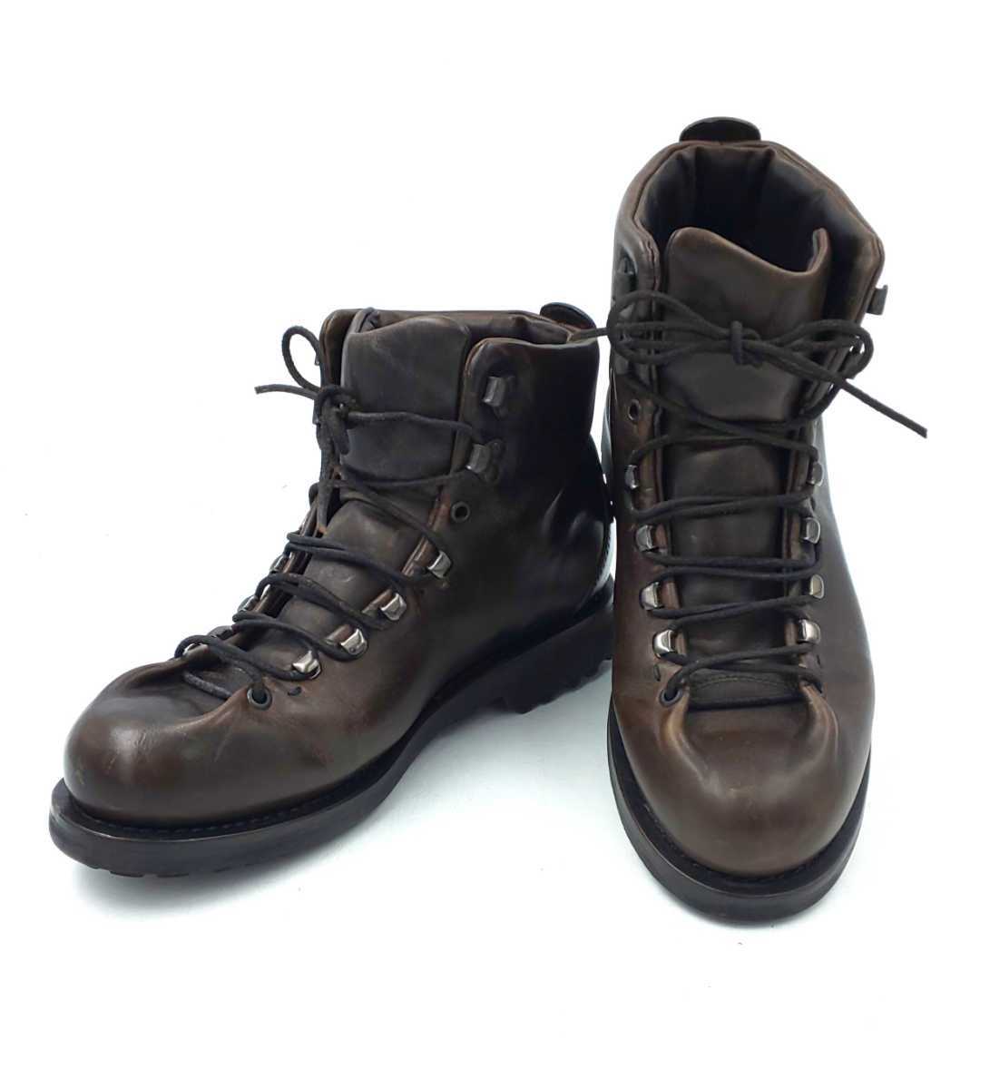 【やや傷や汚れあり】☆BUTTERO マウンテンブーツ B2272 41 Vibramソール☆ ブッテロ ブーツ ダークブラウン レザーの落札 ...