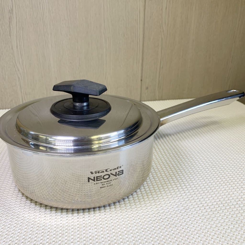 【やや傷や汚れあり】Vita Craft ビタクラフト NEOVA ネオバ 片手鍋 5-PLY NICROMIUM STEEL 直径約 17cm アメリカ製 中古 [M039]の落札情報詳細 ...