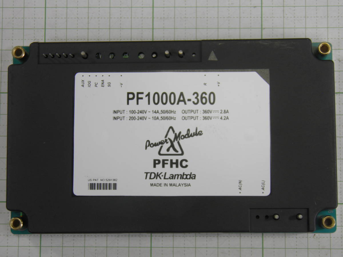 【未使用】 AC／DC電源 PF1000A-360（TDK-Lambda，100～240Vac→360Vdc／2.4A）Aの落札情報詳細 - ヤフオク落札価格情報 オークフリー