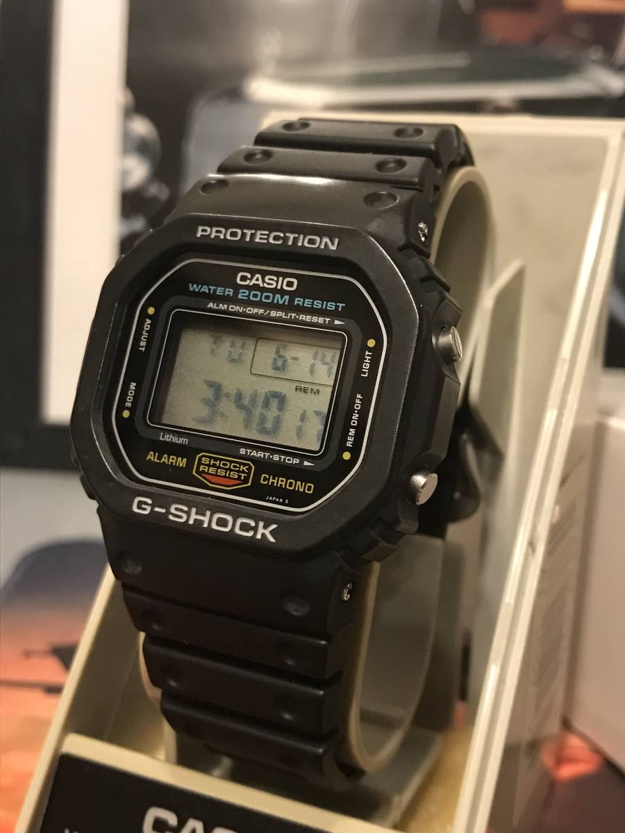 【目立った傷や汚れなし】美品 G-SHOCK DW-5600C-1V 映画 スピード モデル キアヌリーブス使用モジュール901 CASIO ...