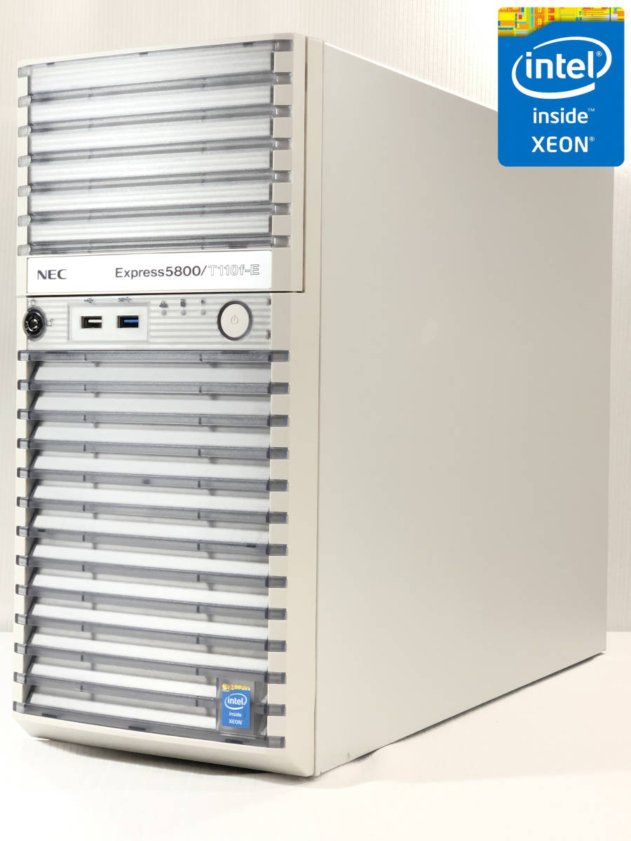 【やや傷や汚れあり】 【BIOS起動】 NEC Express 5800 / T110f-E Xeon E3-1220 v3 RAM 2GB ...