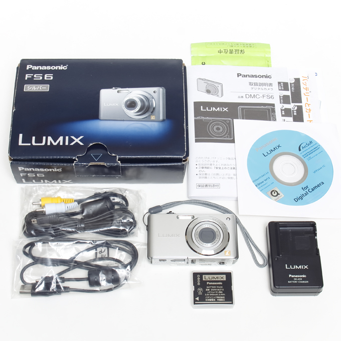 【やや傷や汚れあり】Panasonic LUMIX FS6 (DMC-FS6) デジタルカメラ ジャンク品（液晶モニターのバックライトが点灯し ...
