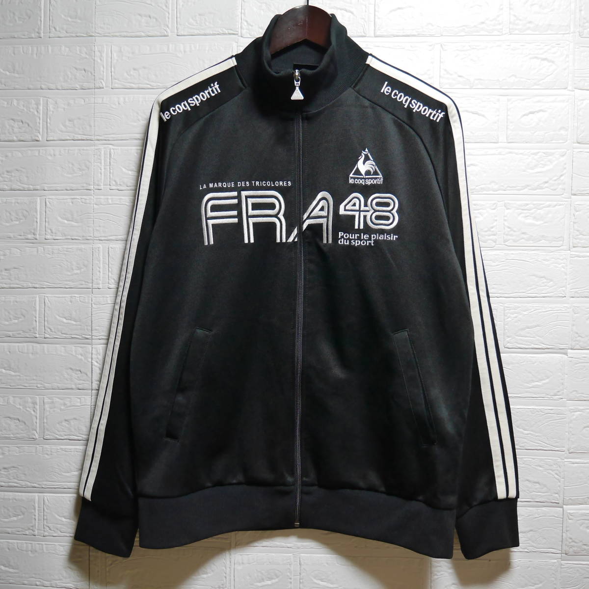 【傷や汚れあり】A452 le coq sportif | ルコックスポルティフ ジャージ上下セット 黒 中古 サイズ100-7 86 の落札情報詳細| ヤフオク落札価格情報 オークフリー