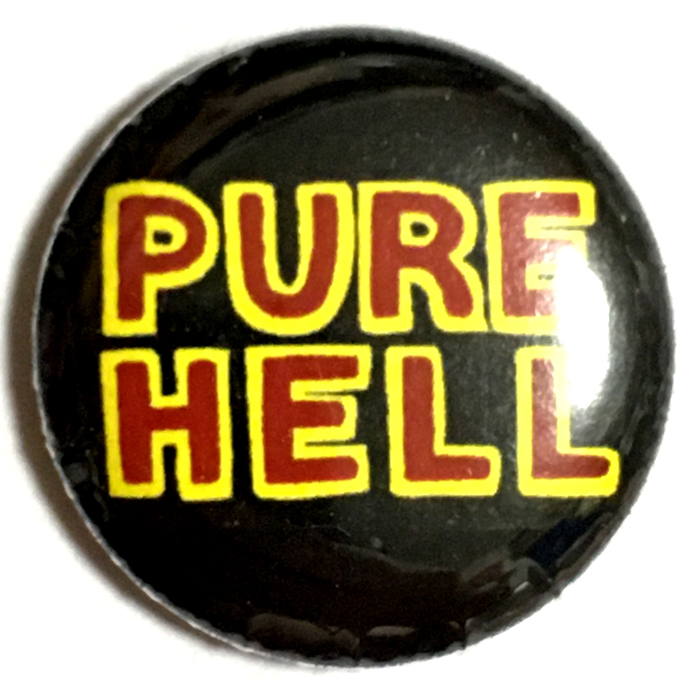 【未使用】25mm 缶バッジ Pure Hell ピュアヘル Power Pop Garage Punk Mods New Wave パワー ...
