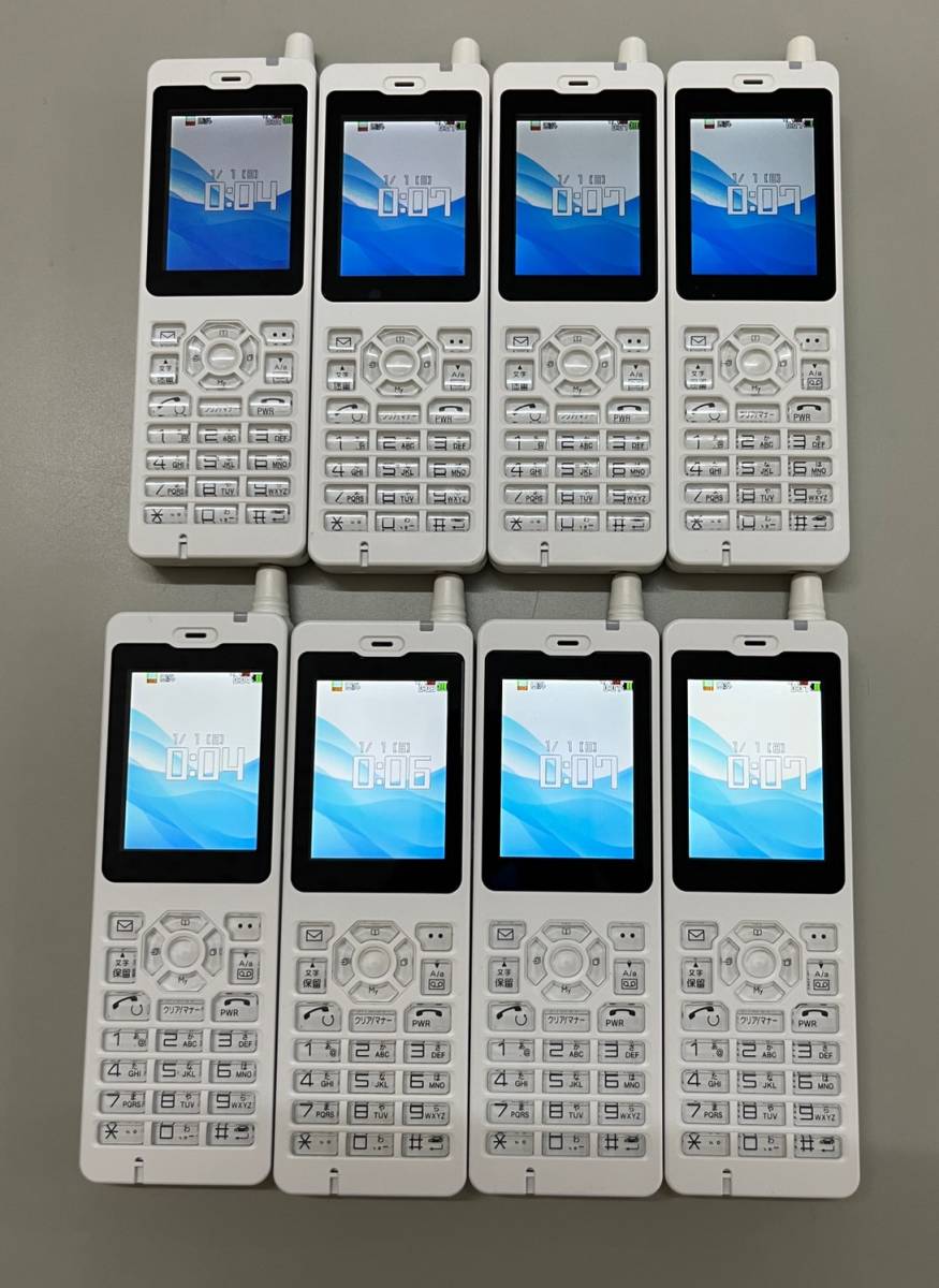 【やや傷や汚れあり】FUJITSU 富士通 WX01J PHS 電話機 A(F) B(F) R(F) 2020年製 中古 8台セットの落札情報 ...