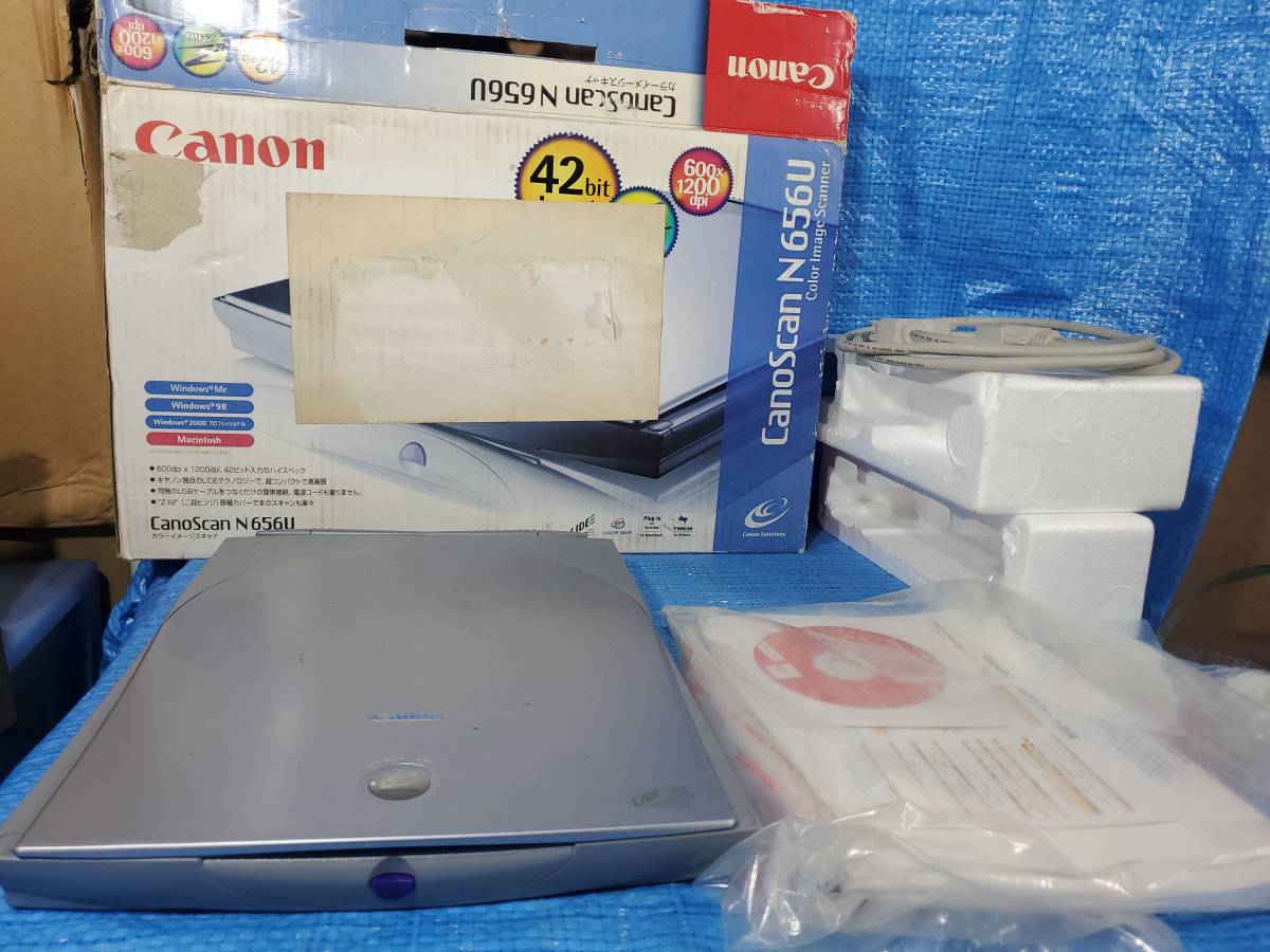 【目立った傷や汚れなし】[値下げ] ★500円即決! upbg Canon キャノン CanoScan N656U カラーイメージ スキャナ ...