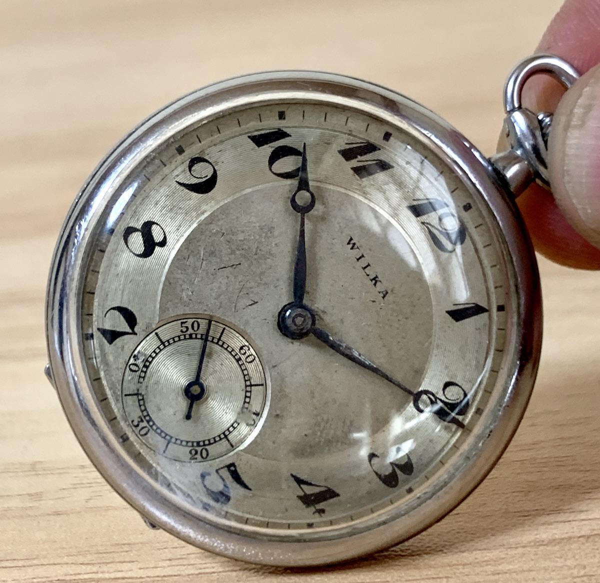 （A104） 珍品 アンティーク WILKA ウィルカ 懐中時計 謎の印 犬印？ 手巻 の落札情報詳細| ヤフオク落札価格情報 オークフリー