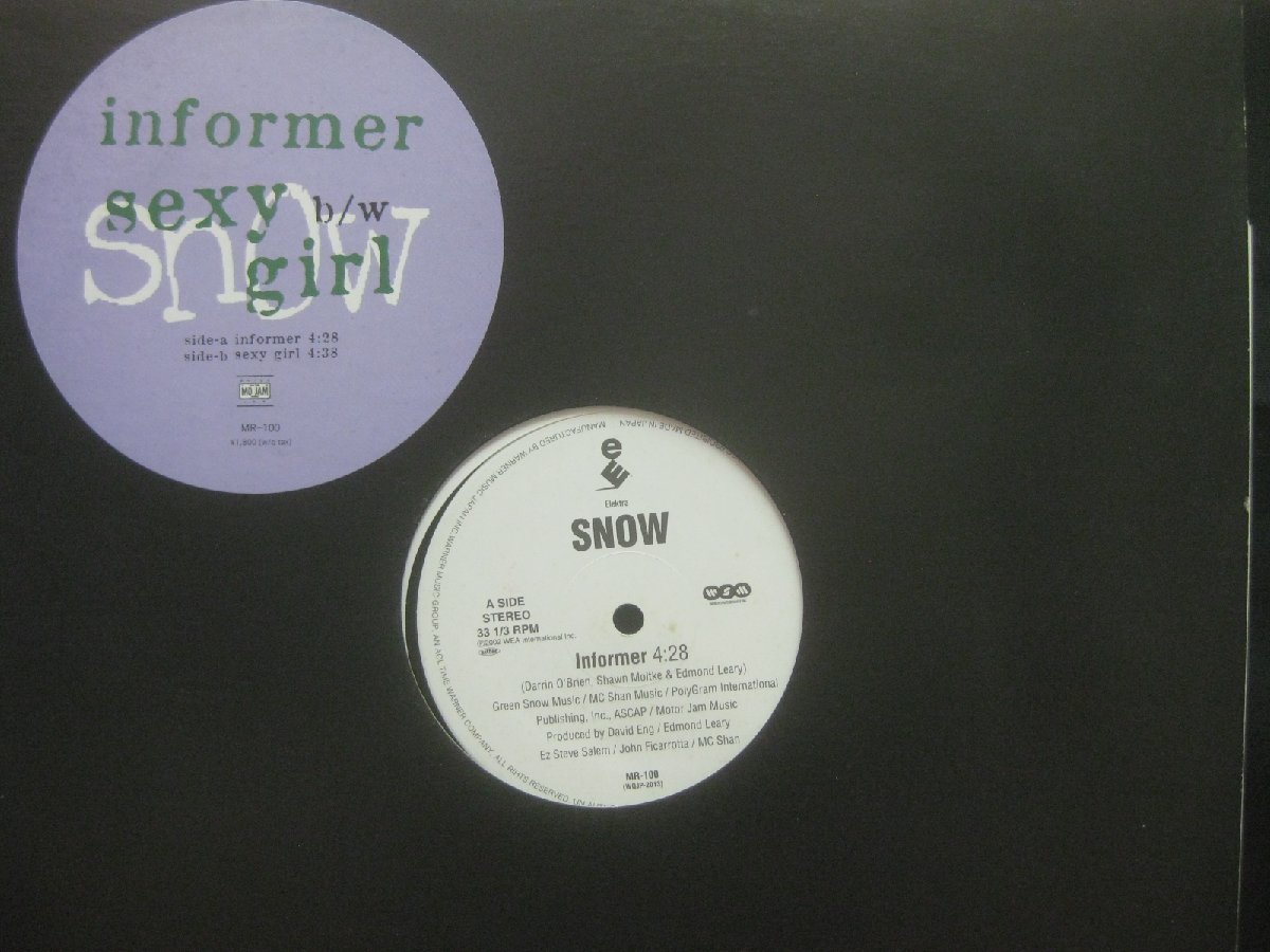 【やや傷や汚れあり】Snow / Informer / Sexy Girl LP5972NO OBP 12インチの落札情報詳細 - ヤフオク ...