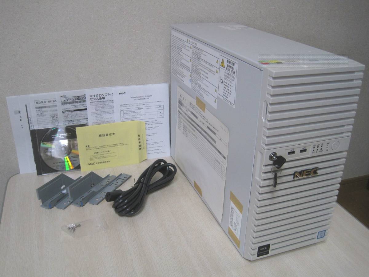 【傷や汚れあり】【Windows Server 2012 R2 Standard】NECサーバー Express5800/T110h (Xeon E3-1220v5/20GB/RAID1 ...
