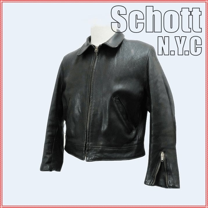 美品クリーニング済み schott 643E ショート丈ライダース ボアライナー有 の落札情報詳細| ヤフオク落札価格情報 オークフリー